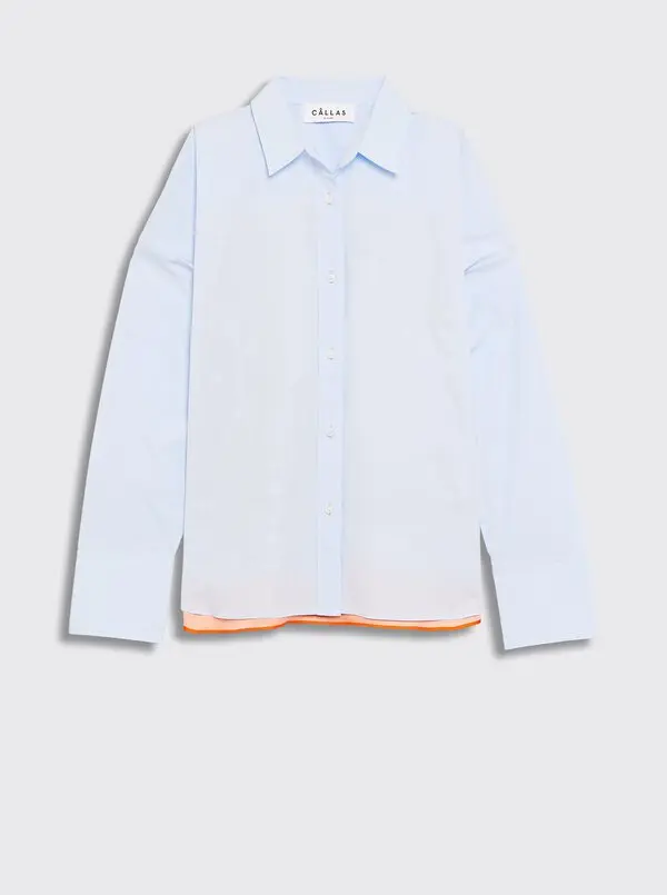 CALLAS MILANO Permanent Collection Sirene Como Lake Shirt - Pale Blue