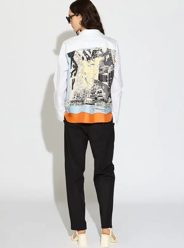 CALLAS MILANO Permanent Collection Sirene Como Lake Shirt - White