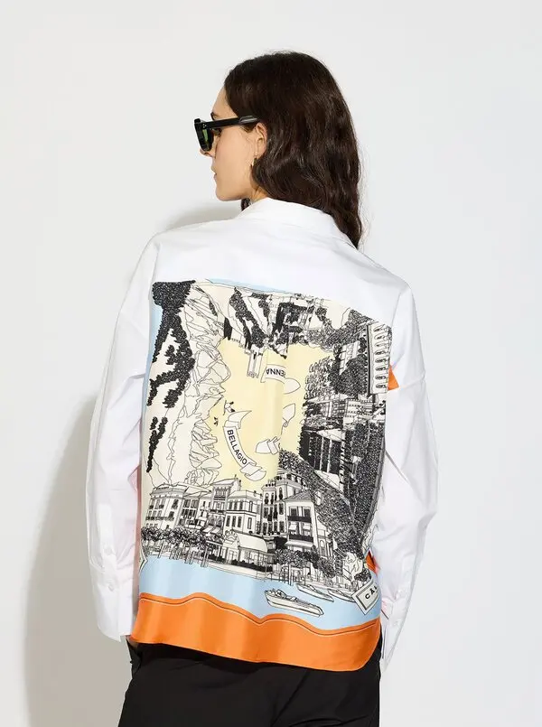 CALLAS MILANO Permanent Collection Sirene Como Lake Shirt - White