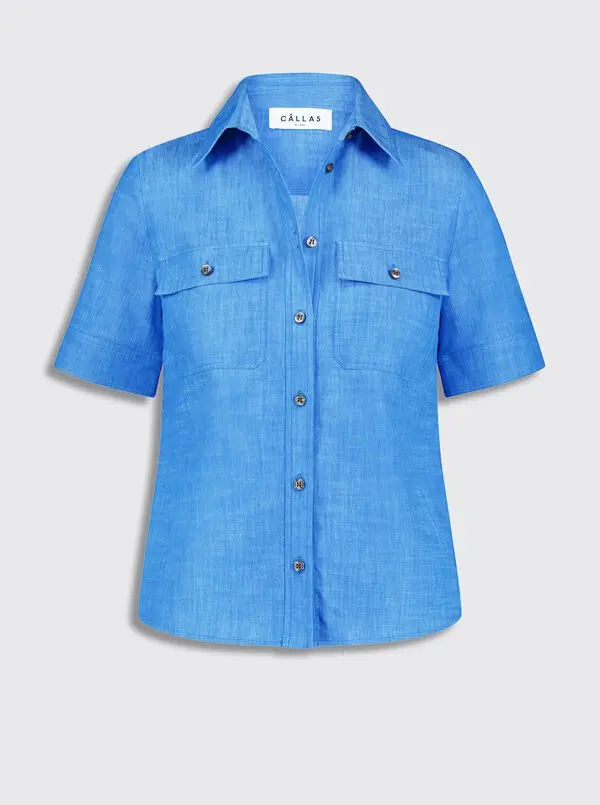 Permanent Collection Vesper Denim Shirt Blue