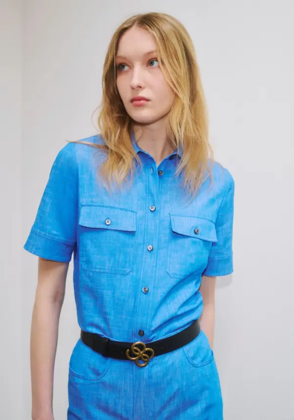 Permanent Collection Vesper Denim Shirt Blue