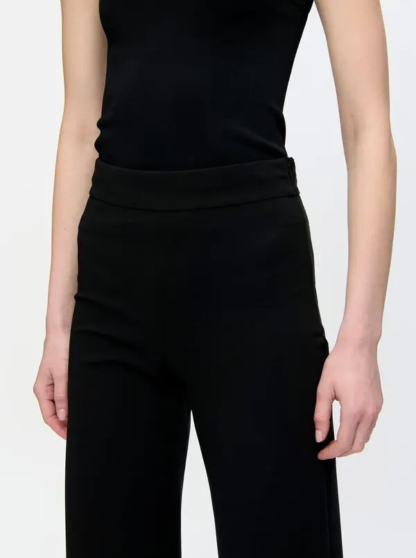 CALLAS MILANO Permanent Collection Anouk Stretch Crepe Trousers - Black