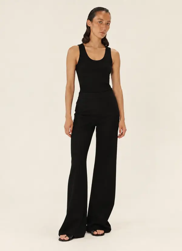 CALLAS MILANO Permanent Collection Anouk Stretch Crepe Trousers - Black