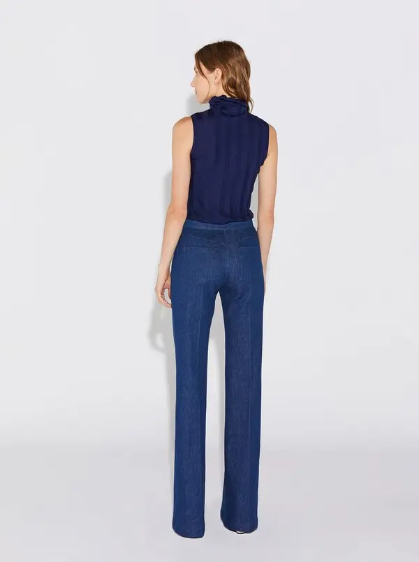 CALLAS MILANO Permanent Collection Sleeveless Turtleneck - Navy