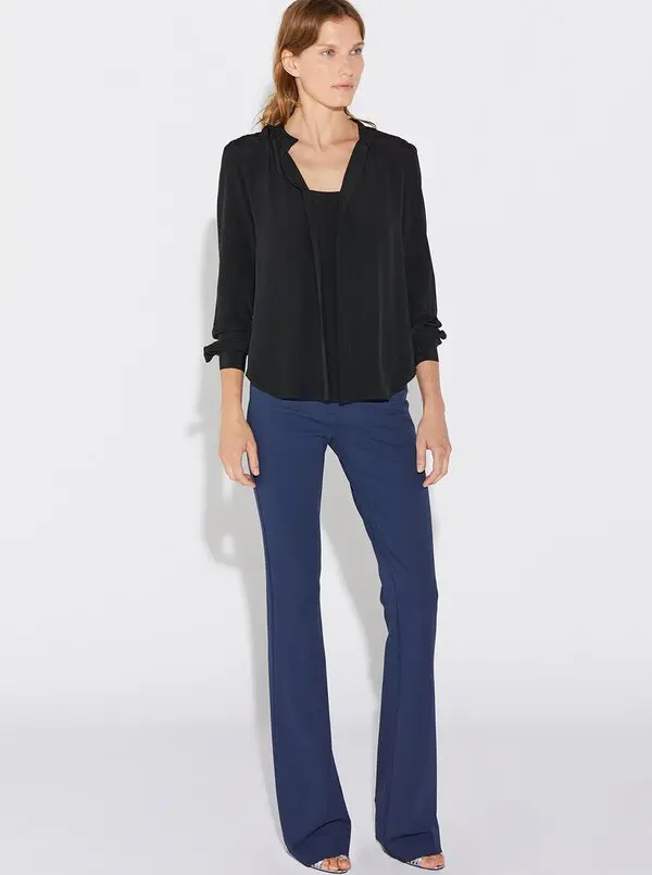 Permanent Collection Olympia Silk Crewneck Top