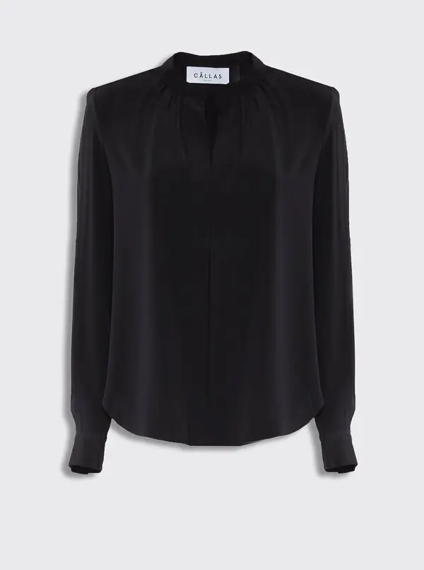 Permanent Collection Olympia Silk Crewneck Top
