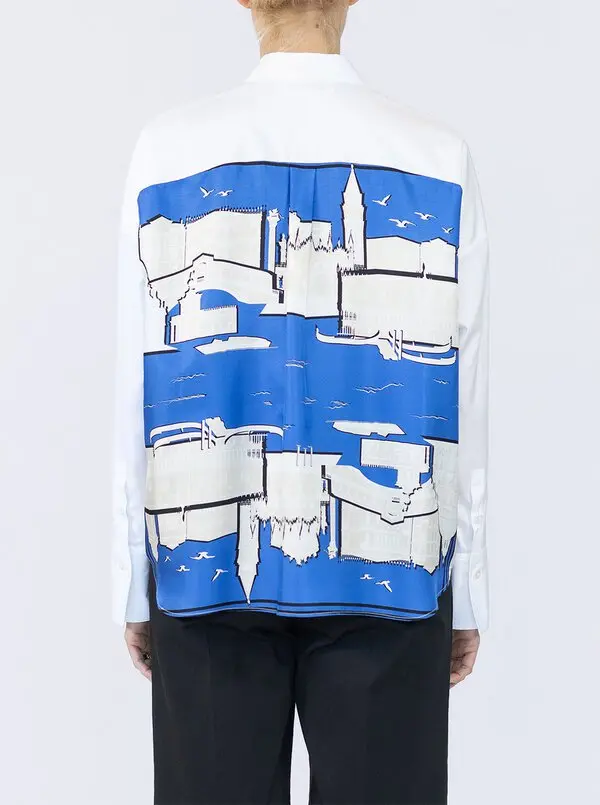 CALLAS MILANO Ss26 Sirene Scarf Back Shirt
