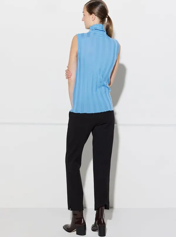 CALLAS MILANO Permanent Collection Romy Sleeveless Turtleneck - Indigo Blue