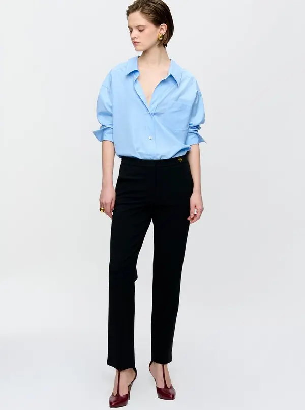 CALLAS MILANO Permanent Collection Charlotte Stretch Crepe Pant - Black