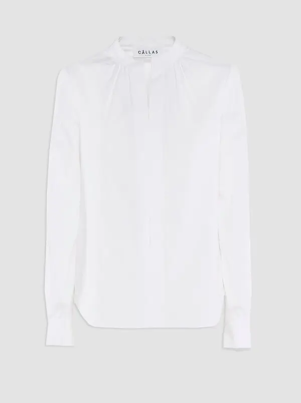 CALLAS MILANO Olympia Poplin Blouse - White