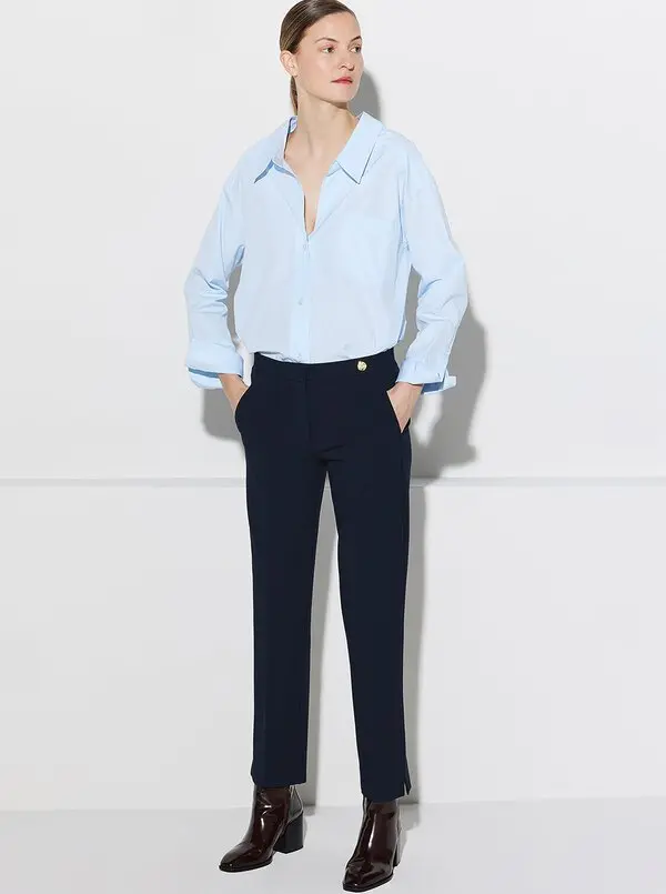 CALLAS MILANO Permanent Collection Charlotte Stretch Crepe Ankle Pants