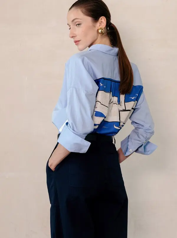CALLAS MILANO Ss26 Sailor Wide Leg Pant - Navy