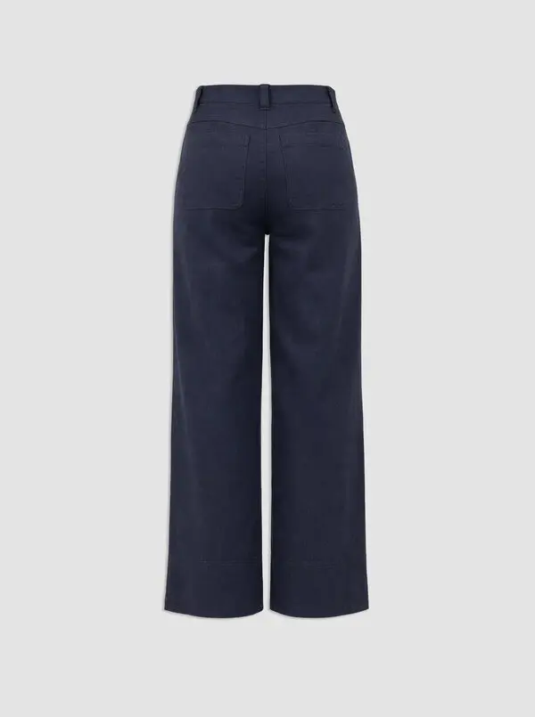 CALLAS MILANO Ss26 Sailor Wide Leg Pant - Navy