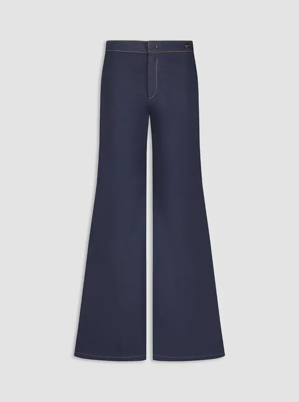 CALLAS MILANO Permanent Collection Jane Organic Light Twill Pants - Navy