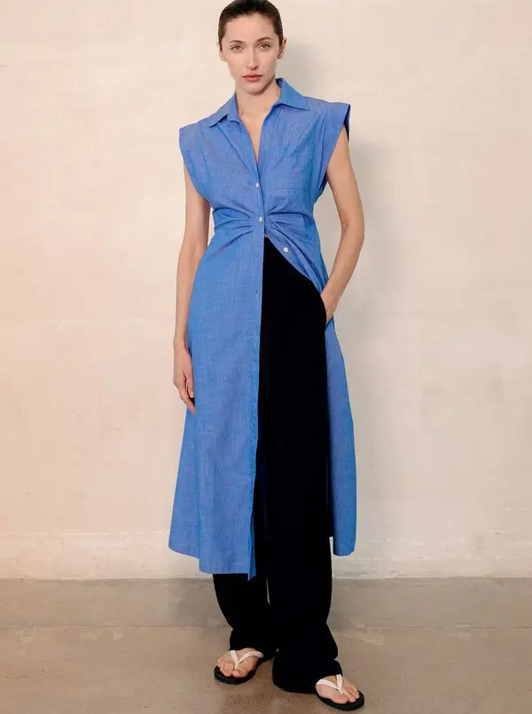 CALLAS MILANO Miami Sleeveless Shirtdress