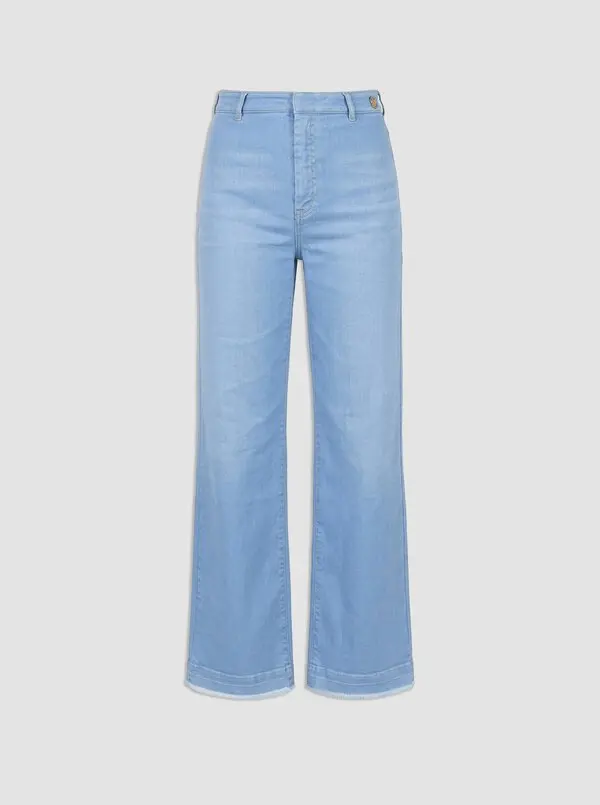 CALLAS MILANO Ss26 Jerry High Rise Flare Jeans - Pale Blue