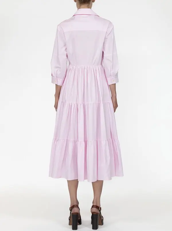 CALLAS MILANO Marseille Tiered Shirtdress