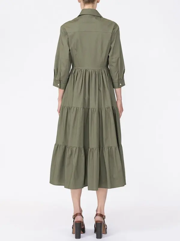 CALLAS MILANO Marseille Tiered Shirtdress