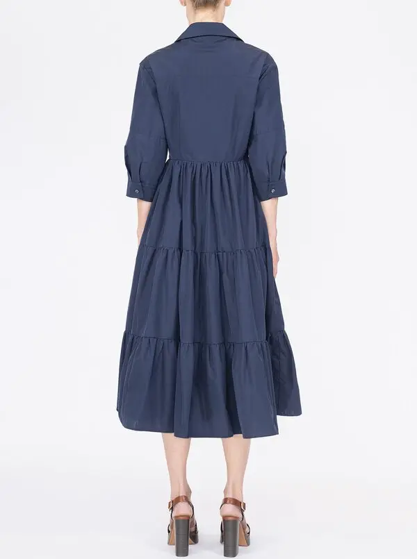 CALLAS MILANO Marseille Tiered Shirtdress