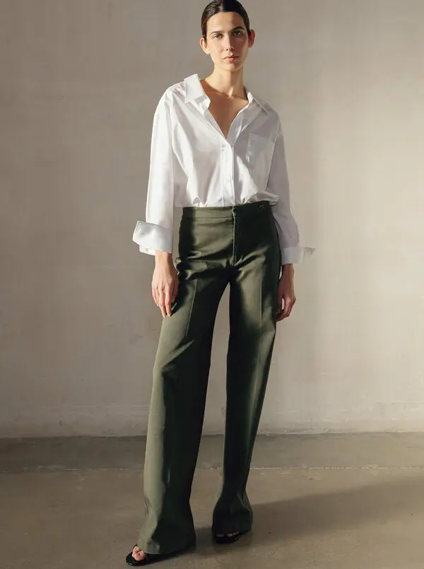 CALLAS MILANO Jane Flare Pants - Olive