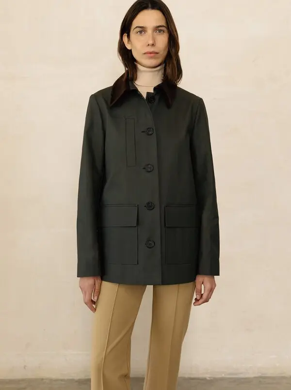 FW26 Ps26 Hudson Field Jacket With Velvet Collar