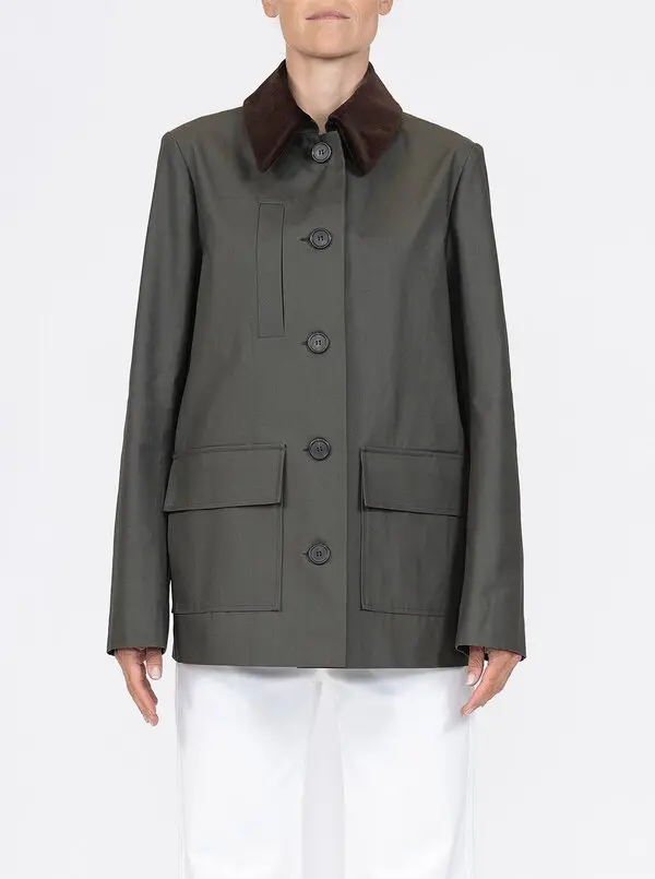 FW26 Ps26 Hudson Field Jacket With Velvet Collar