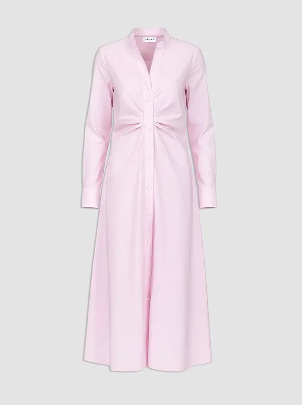 CALLAS MILANO Ps26 Genny Long Sleeve Shirtdress - Pink