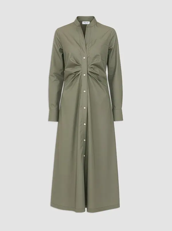 CALLAS MILANO Ps26 Genny Long Sleeve Shirtdress - Olive