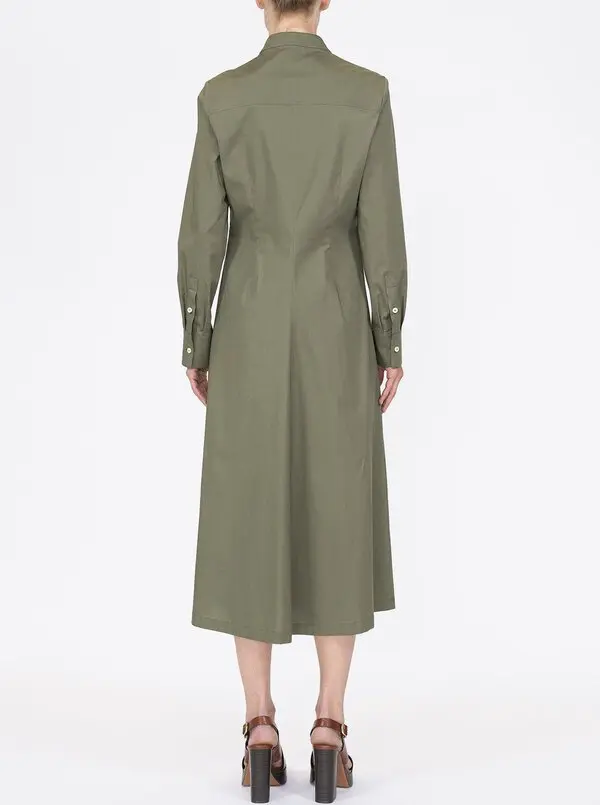 CALLAS MILANO Ps26 Genny Long Sleeve Shirtdress - Olive