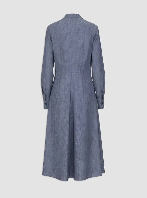 CALLAS MILANO Ps26 Genny Long Sleeve Shirt Dress - Navy