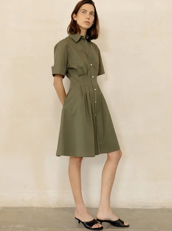 CALLAS MILANO Bergamo Fit And Flare Shirtdress