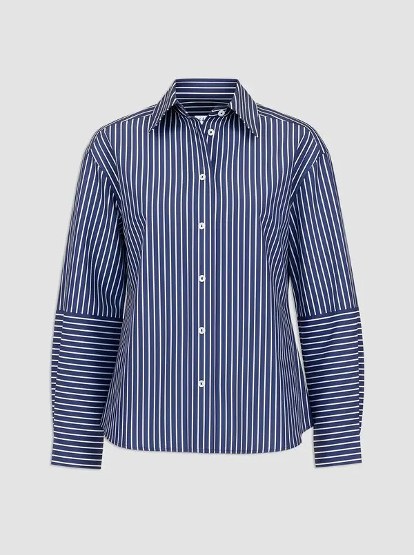 CALLAS MILANO Ps26 Aura Lantern Sleeve Stripe Shirt