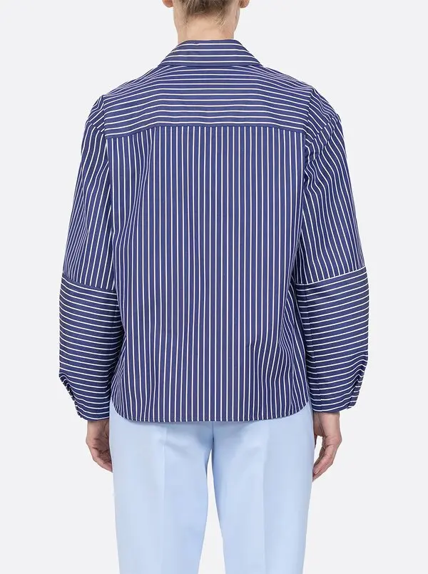 CALLAS MILANO Ps26 Aura Lantern Sleeve Stripe Shirt