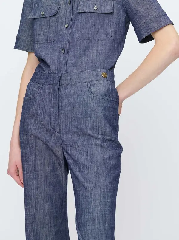 CALLAS MILANO Permanent Collection Tonne High Rise Flare Jeans - Navy
