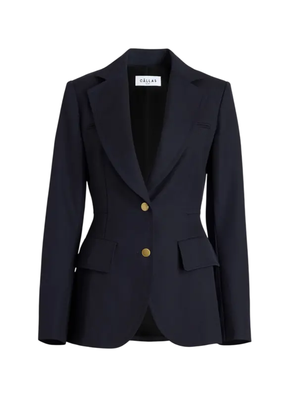 CALLAS MILANO Permanent Collection Neptune Two-button Blazer - Navy