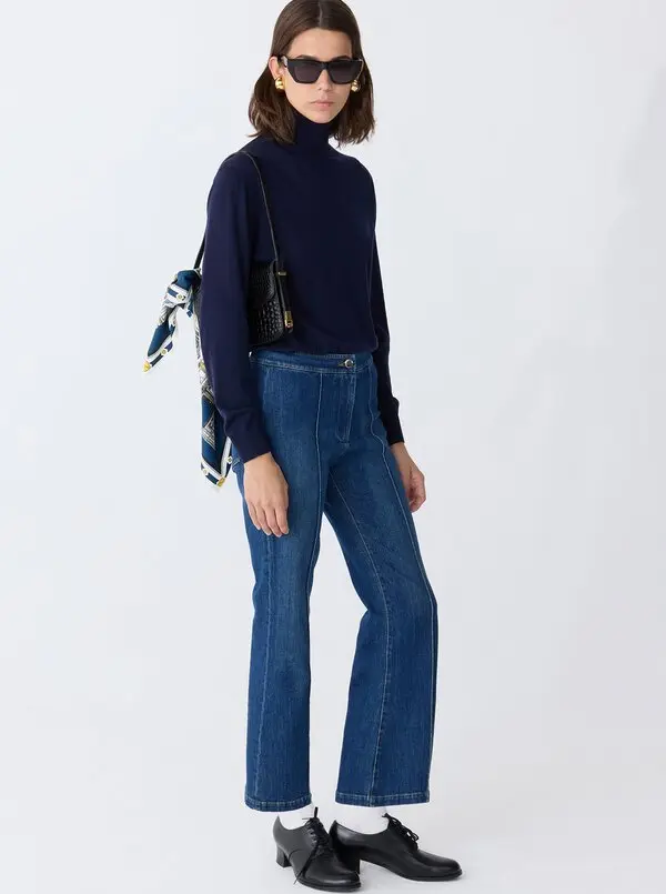CALLAS MILANO Lola Denim Crop Flare Jeans