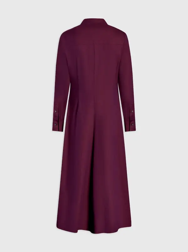 CALLAS MILANO Genny Button Front Shirt Dress - Violet