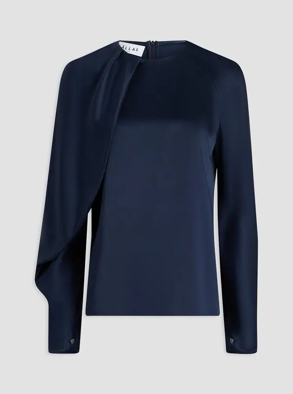 Permanent Collection Bliss Drape Sleeve Blouse