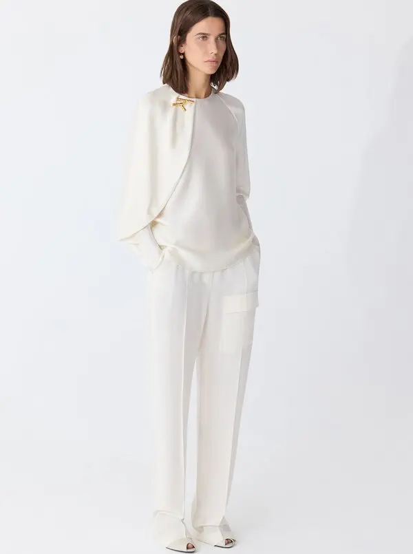 Permanent Collection Bliss Drape Sleeve Blouse