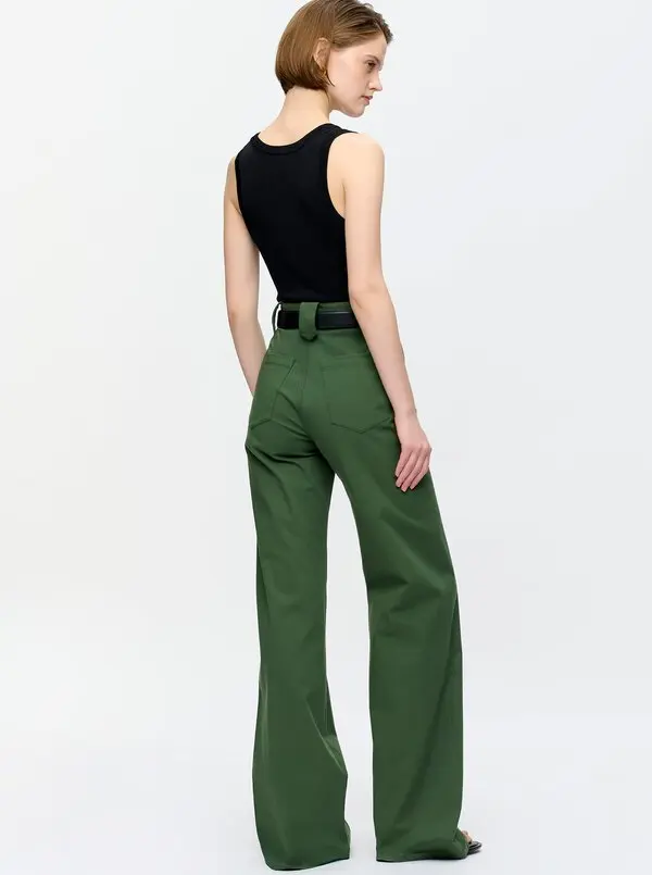 CALLAS MILANO Pf25 Jody Flared Pant Green - Military