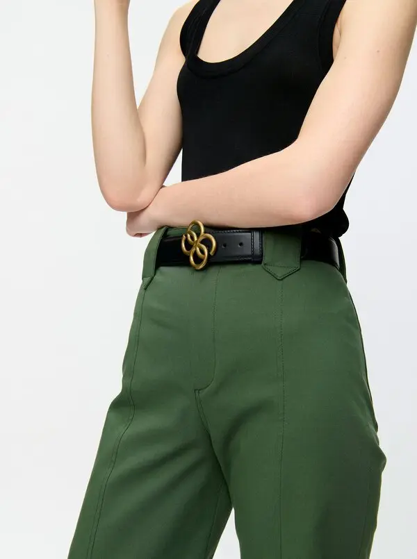 CALLAS MILANO Pf25 Jody Flared Pant Green - Military