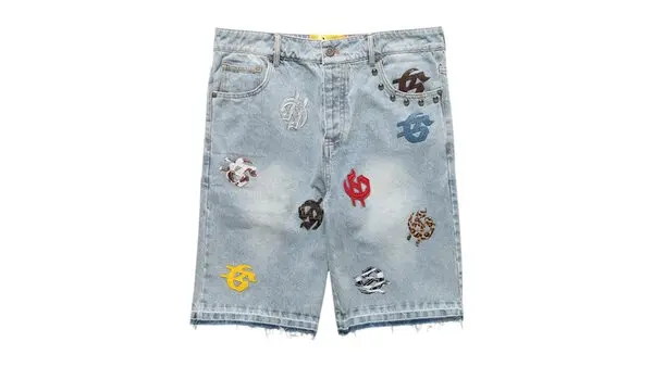 GODSPEED Embroidered Denim Shorts