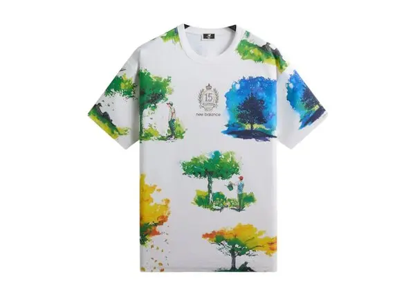 Kith X New Balance Watercolor Quinn Tee Shirt - White