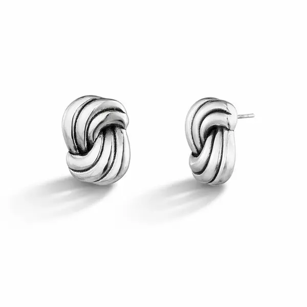 GOLD & HONEY Twisted Knot Stud Earrings