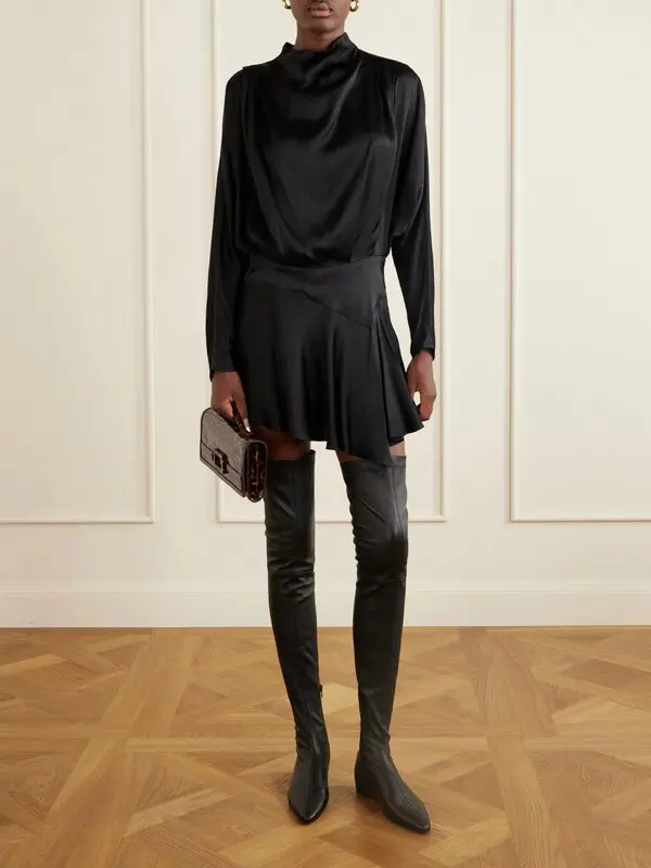 HERBERT LEVINE All In All Leather Over-the-knee Boots