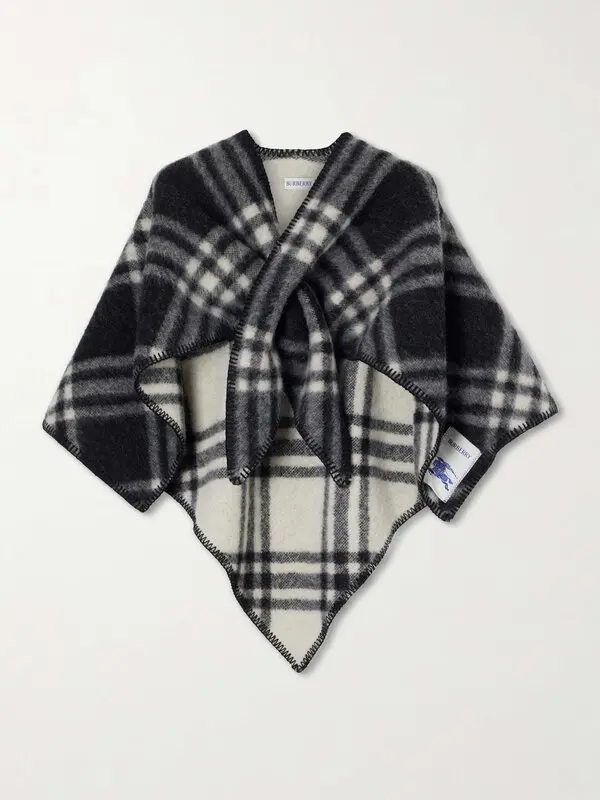 Burberry Checked Wool Scarf