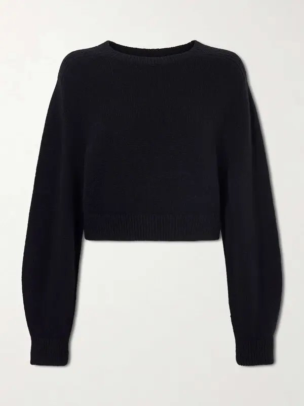 Khaite Masie Wool And Cashmere-blend Sweater - Black