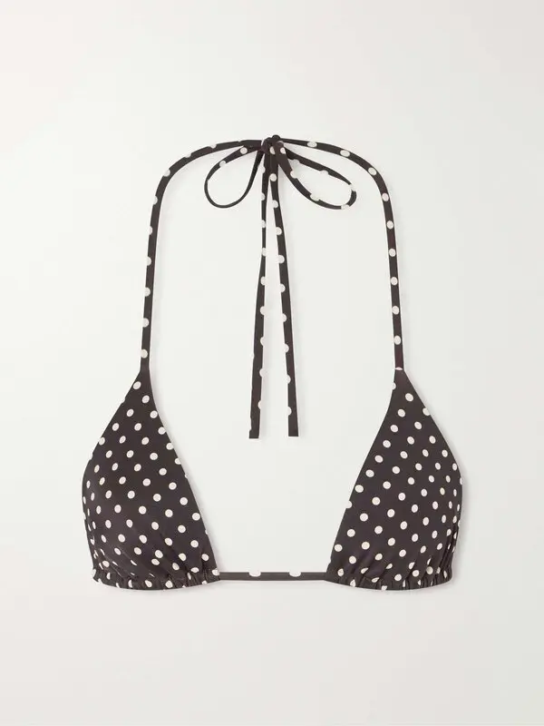 Matteau The String Polka-dot Triangle Bikini Top