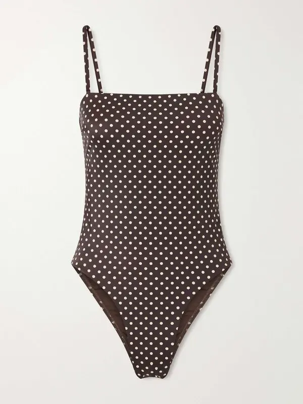 Matteau Petite Square Polka-dot Recycled Swimsuit