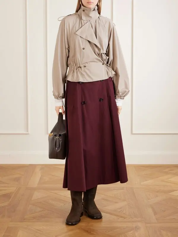 Burberry Buckled Suede Knee Boots